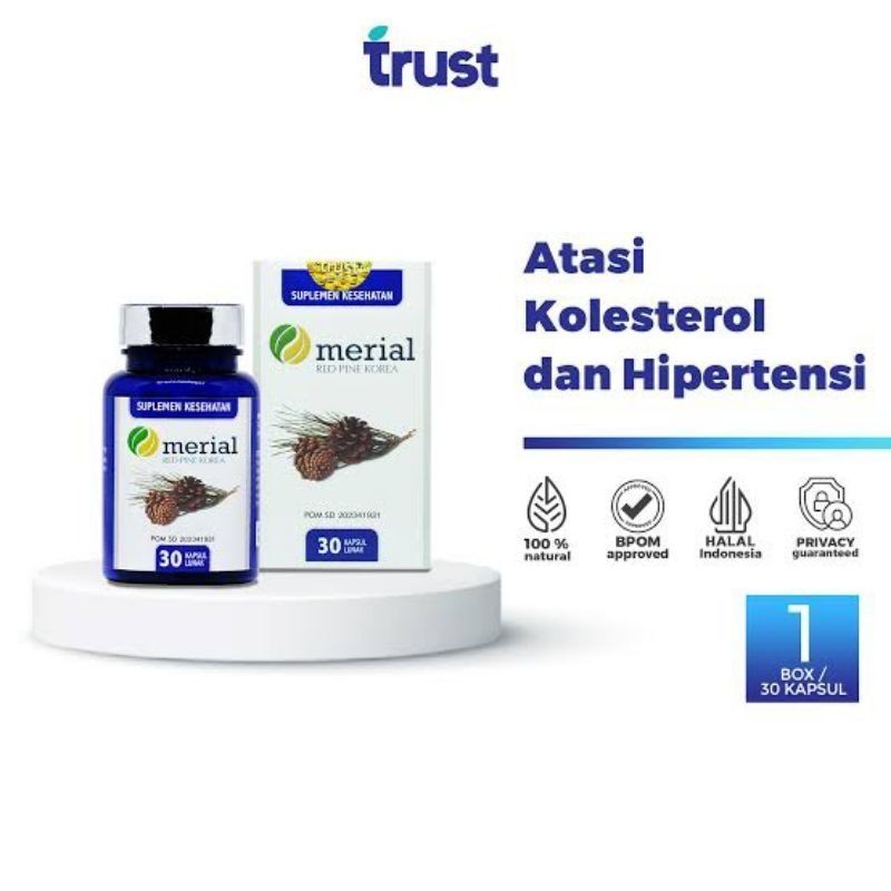 Jual 100% ORIGINAL 1 Box Merial Red Pine Korea Original - Isi 30 Kapsul ...
