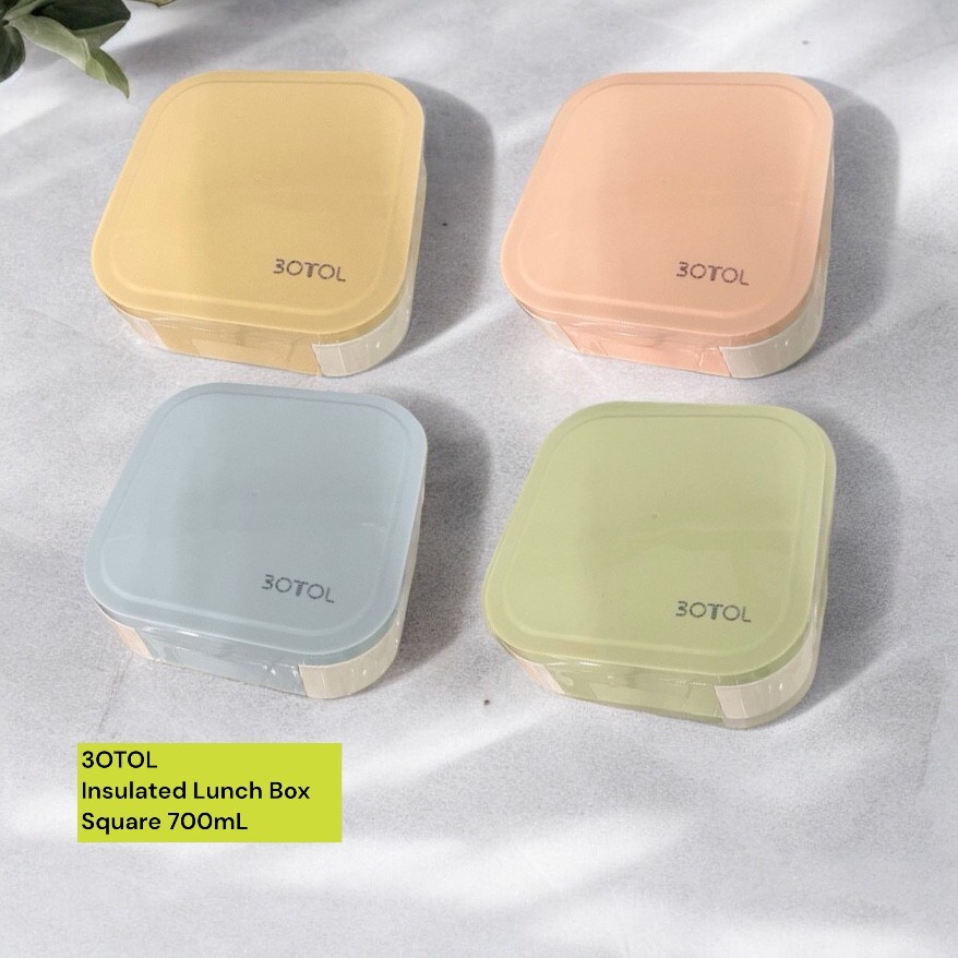 Jual TEMPAT MAKAN / OMPRENG / LUNCHBOX STAINLESS 3OTOL SQUARE 700ml ...