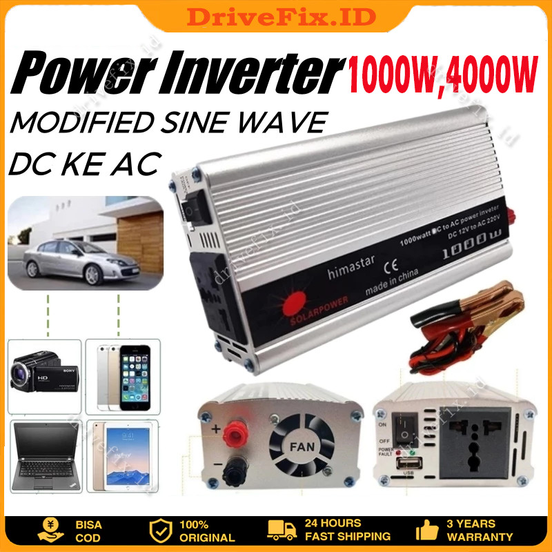 Jual Power Inverter 220W 500W 1000W 2000W 4000W Inverter DC 12V to AC ...
