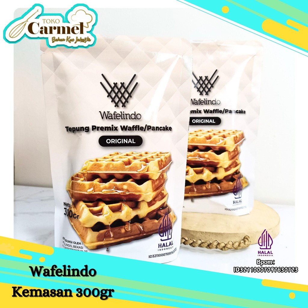 Jual Premix Waffle 300gr - Tepung Instant Waffle Pancake Mix Wafelindo ...