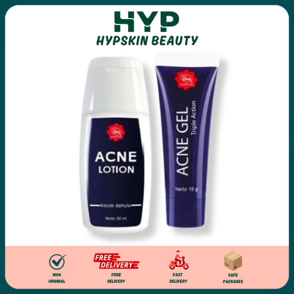 Jual Viva Acne Lotion | Acne Gel Triple Action with Allantoin & Vit B5 ...
