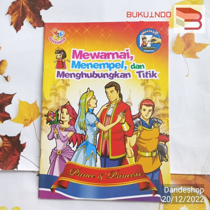 Jual Mewarnai Menempel dan Menghubungkan Titik - Prince dan Princess - BUKU ANAK | Shopee Indonesia