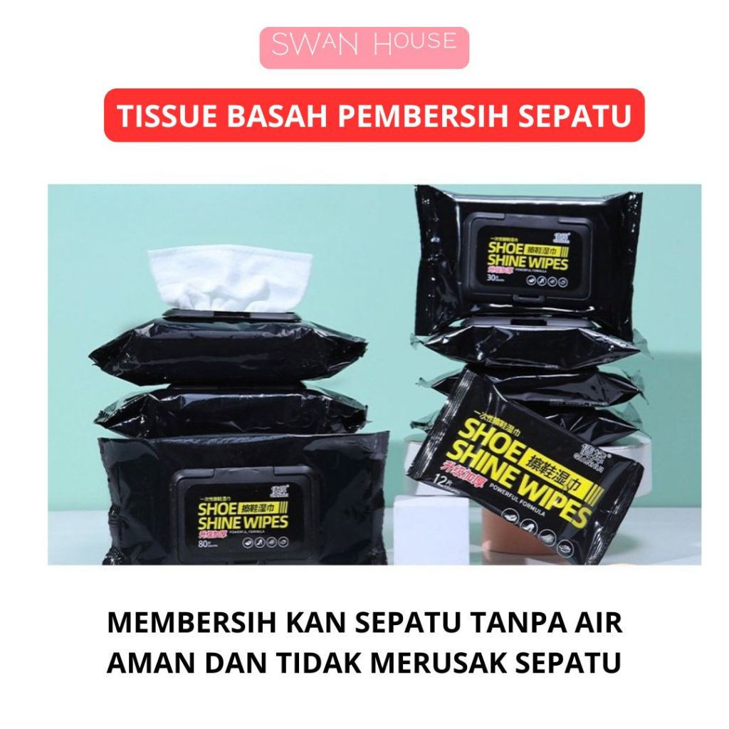 Jual Tisu Pembersih Sepatu 80 Lembar / Tisu Basah Pembersih Sepatu ...