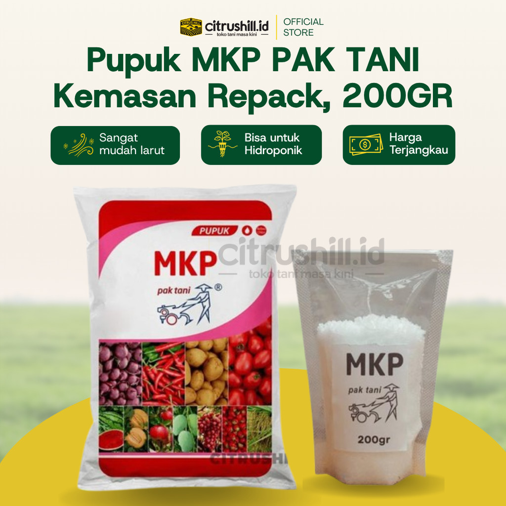 Jual Pupuk MKP Pak Tani Repack 200 gr - CV Saprotan Utama | Shopee ...