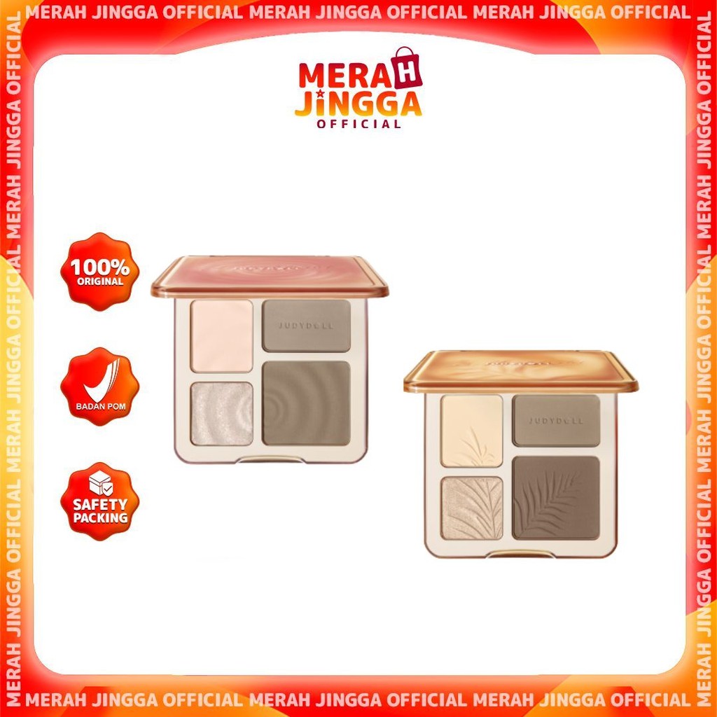 Jual Judydoll Highlight & Contour Palette Shading Powder Cool Tone ...