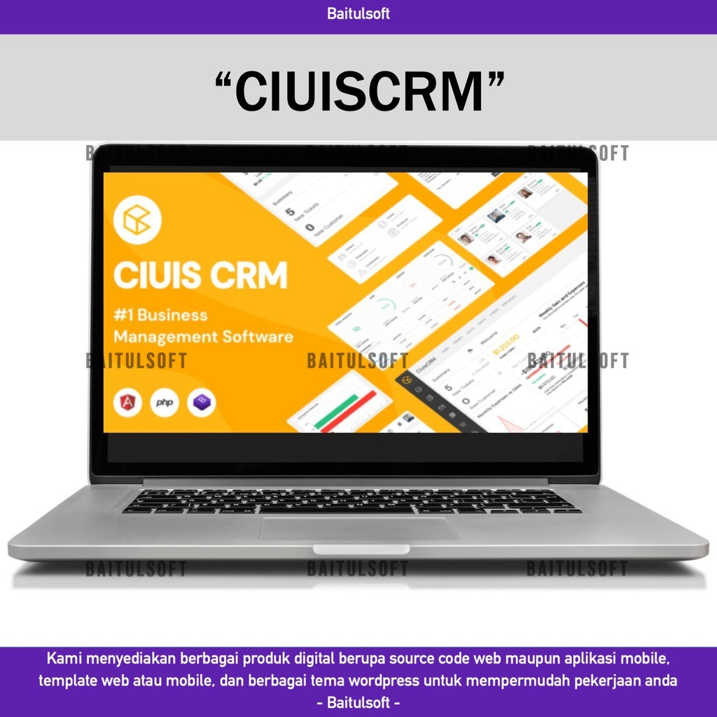 Jual SOURCE CODE APLIKASI WEB CIUISCRM D499 BAITULSOFT | Shopee Indonesia