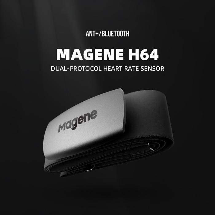 Jual Magene Heart Rate Sensor Belt H64 Dual Mode ANT+ & Bluetooth ...
