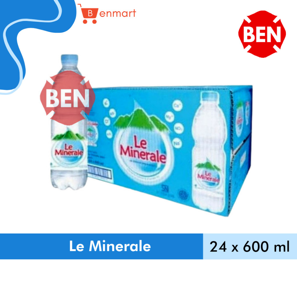 Jual LE MINERALE 600ml 600 ml 1 Dus 24 Botol - Air Mineral Murah ...