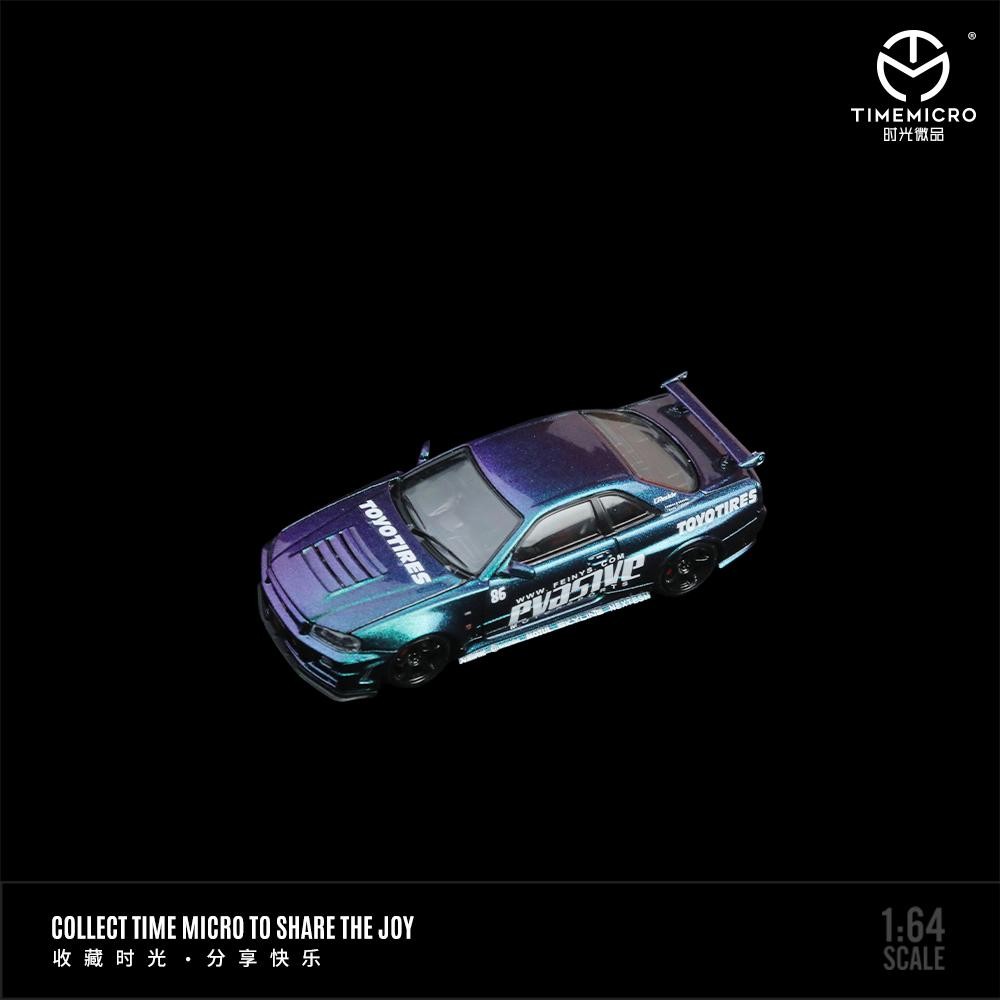 Jual Time Micro 1:64 Nissan Skyline GT-R R34 Z-Tune Evasive Chameleon ...