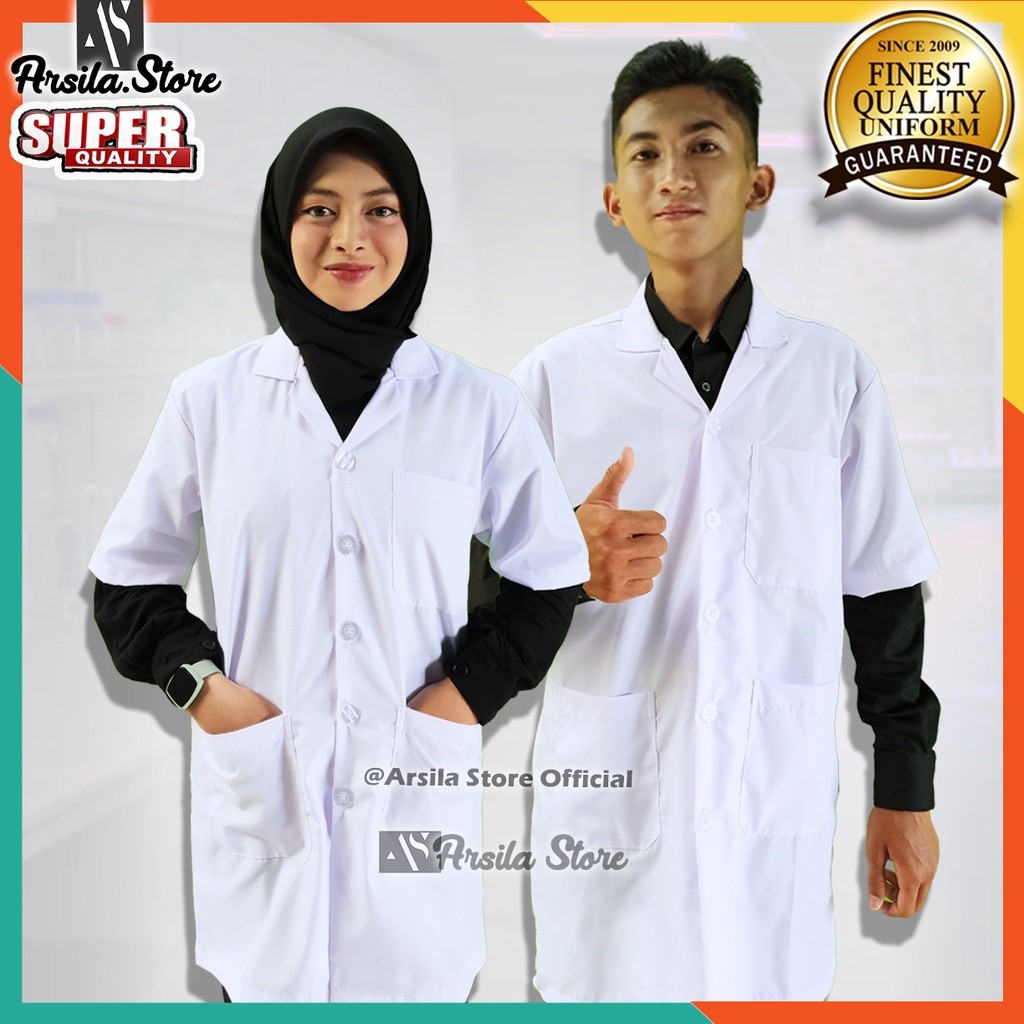 Jual Jas Laboratorium Lengan Panjang - Jas Lab Lengan Panjang - Jas ...
