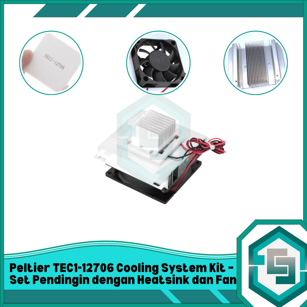 Jual Peltier Cooling System Kit – Pendingin TEC1-12706 + Heatsink ...