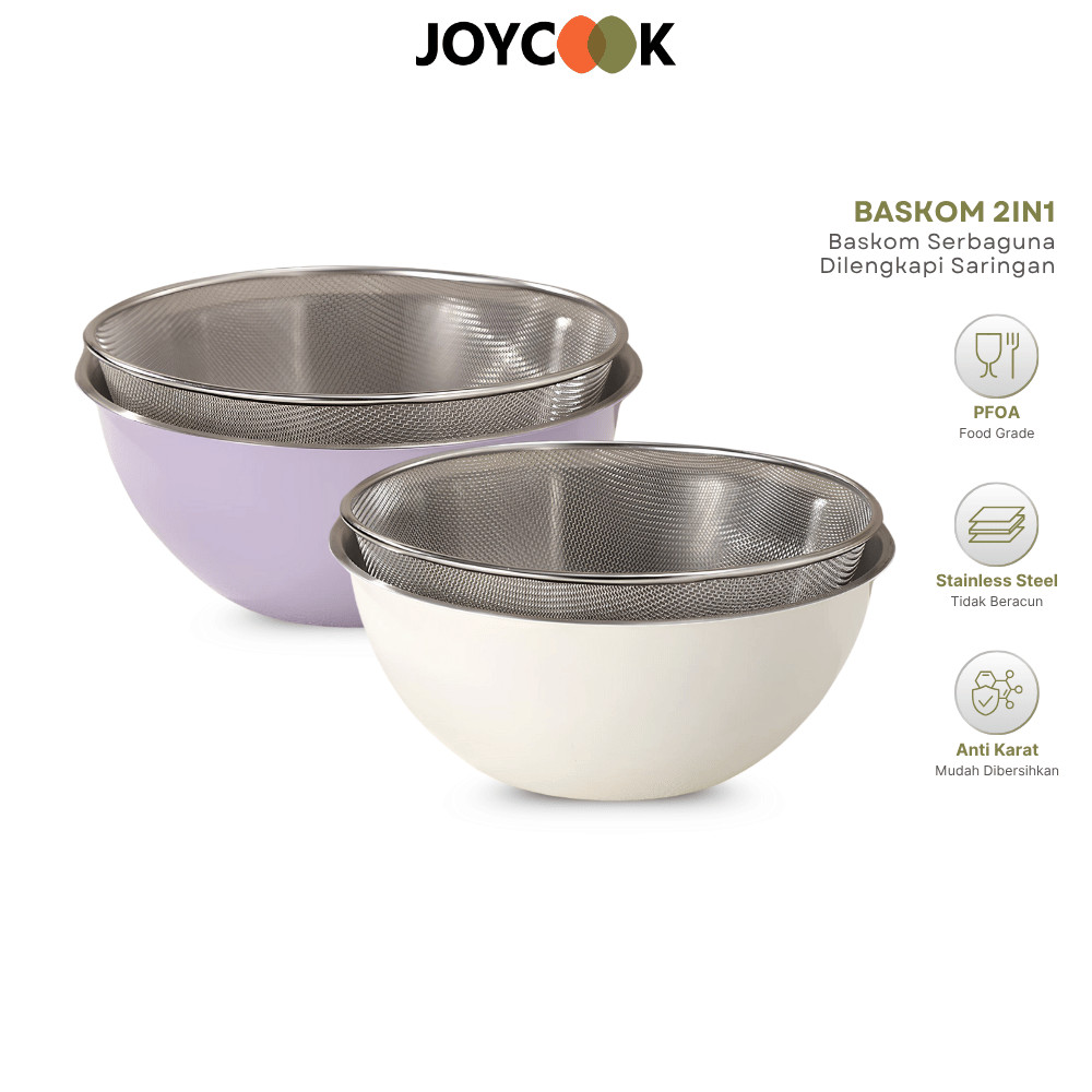 Jual JOYCOOK Baskom Sayur Serbaguna Stainless 316 Mangkuk Sayur Bowl ...