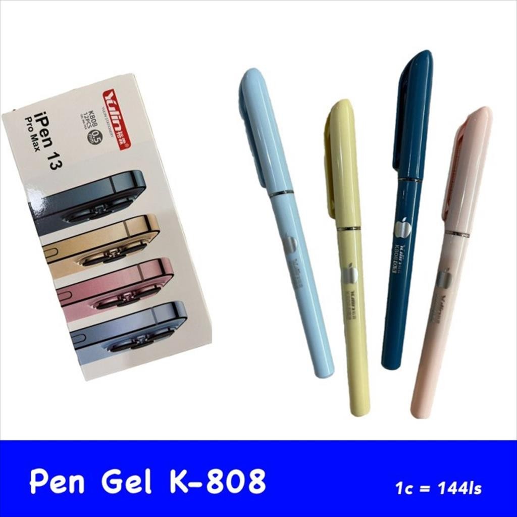 Jual [D] Gel Pen Apple 808 (12pcs) | Shopee Indonesia