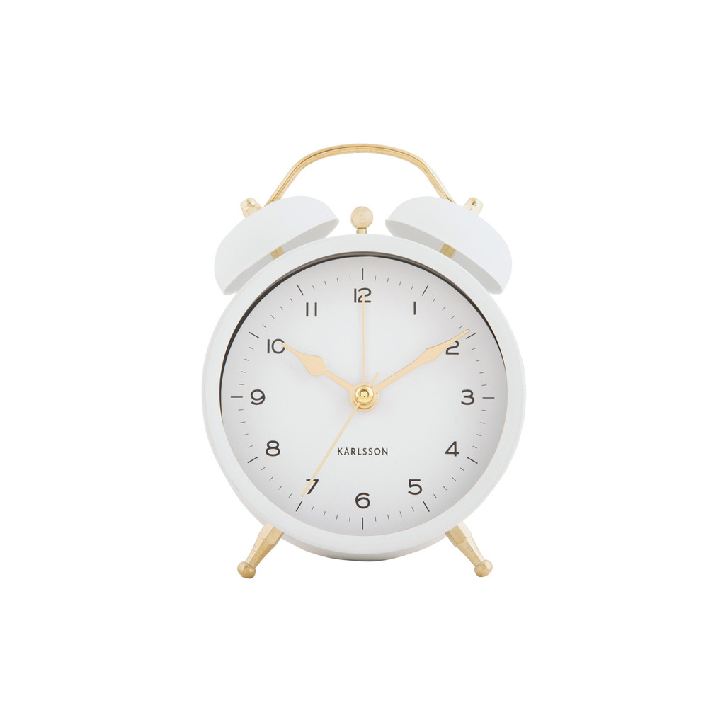 Jual Karlsson Alarm Clock Classic Twin Bell - White | Shopee Indonesia