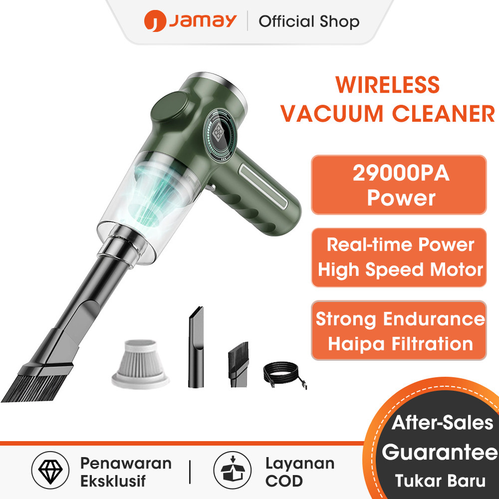 Jual JAMAY Vacum Cleaner Portabel 29000PA Vacum Cleaner Mobil Mini HEPA ...