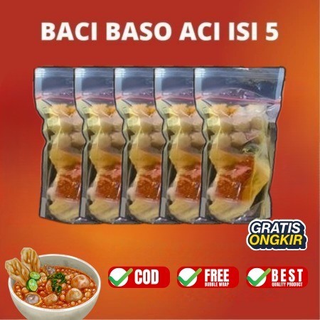 Jual Baso aci 5 bungkus hemat / baso aci hot jeletot / bakso aci khas ...