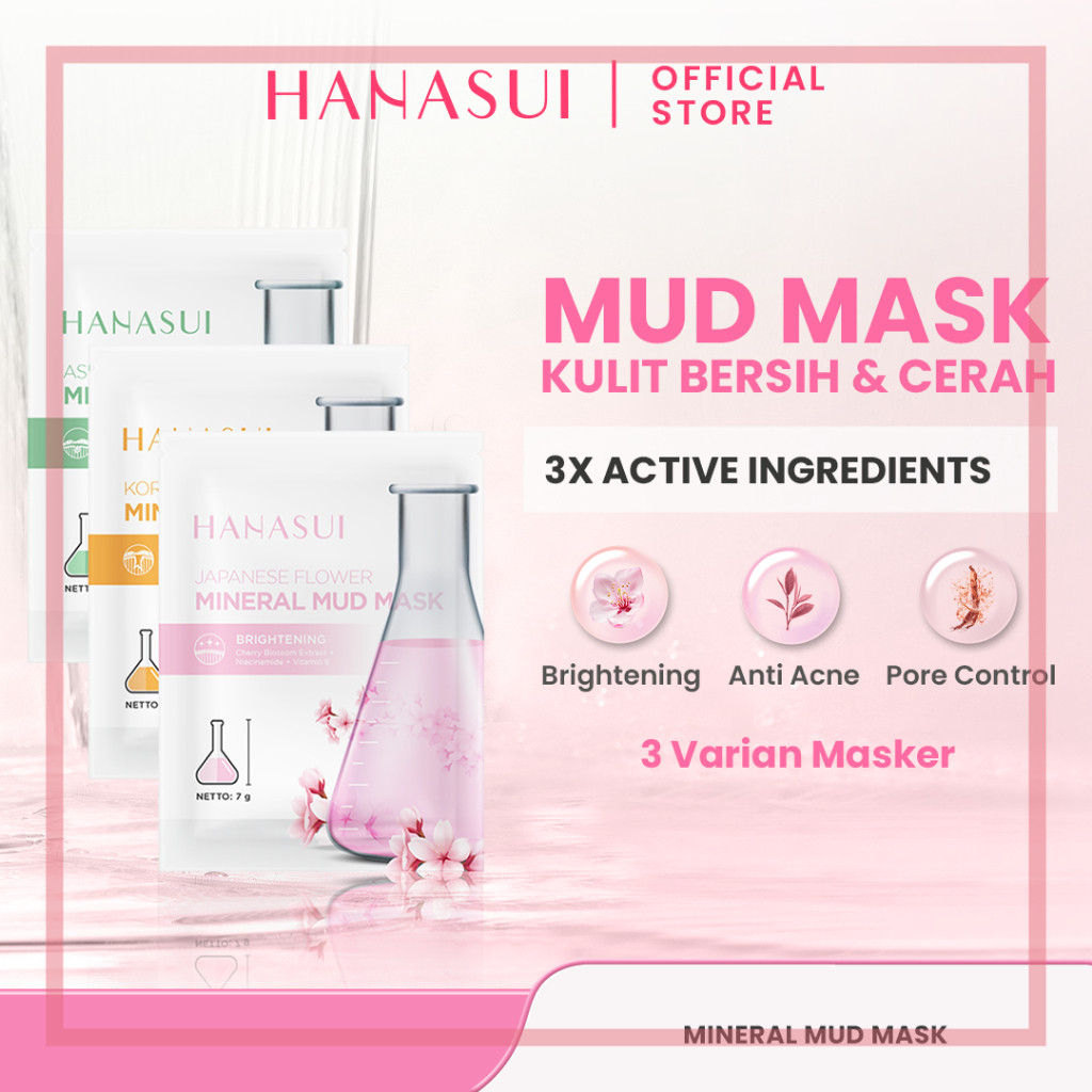 Jual Hanasui Mineral Mud Mask | Shopee Indonesia