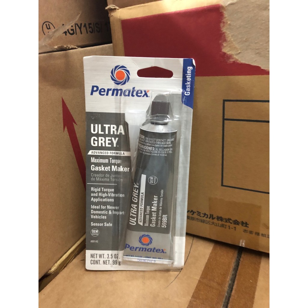 Jual Permatex Ultra Grey Rigid High-Torque RTV Silicone Gasket Maker ...