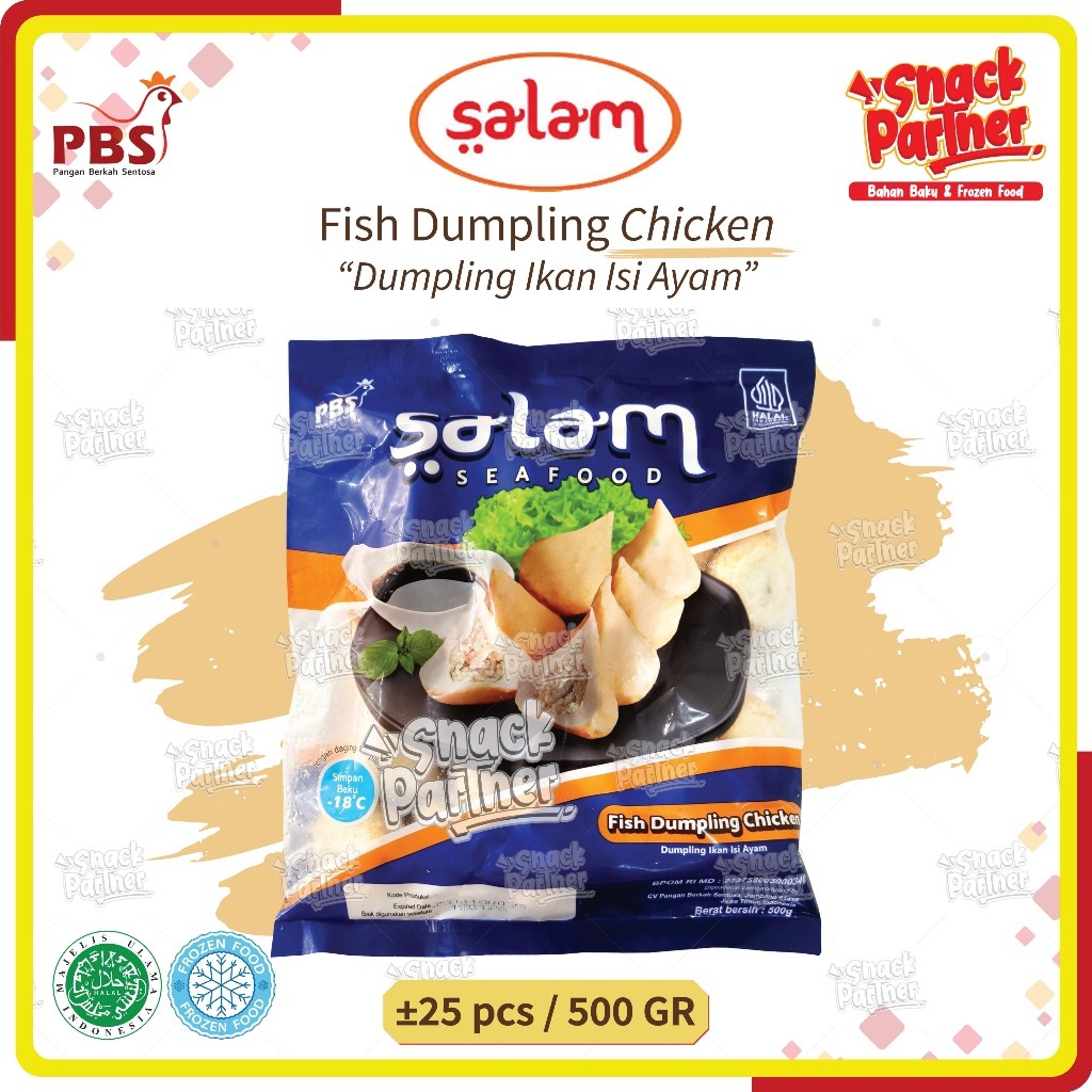 Jual SALAM | FISH DUMPLING CHICKEN / CHEESE 25-27 PCS / 500 GR - FROZEN ...