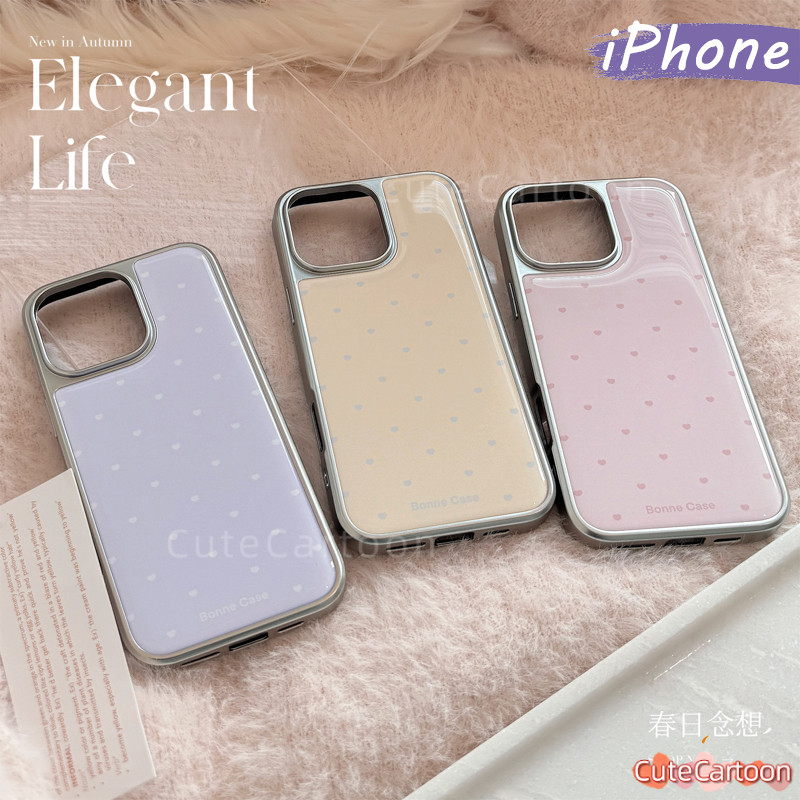 Jual Estetik Heart Bling Bling Hologram Case hp iPhone 16 13 15 17 11 ...