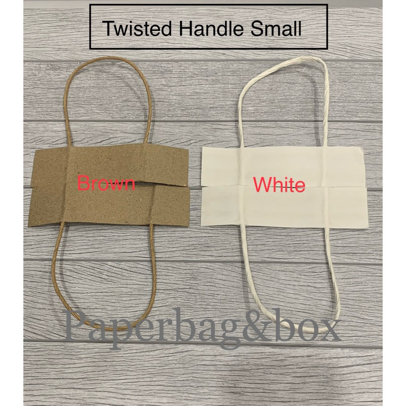 Jual Paperbag Twisted Handle SMALL, Tali Kepang Kertas isi 250set ...