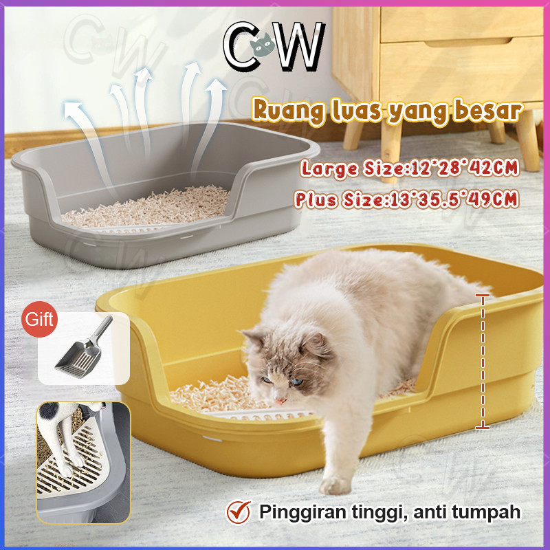 Jual Kotak Kotoran Kucing Toilet Kucing Bak Pasir Kucing Litter Box ...