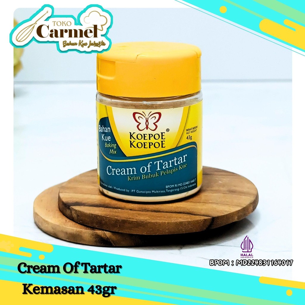 Jual Cream of Tar Tar 43gr merk Koepoe Koepoe Kupu Kupu | Shopee Indonesia