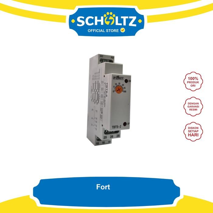Jual FORT DIN RAIL TIMER-ON DELAY, SINGLE TIME RANGE-24-240VAC/DC FBT5 ...