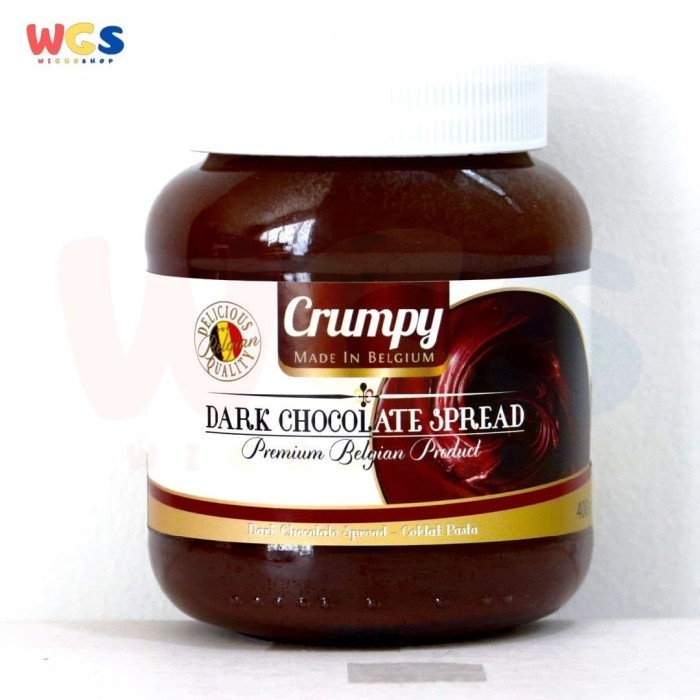 Jual Crumpy Dark Chocolate Spread 400g – Selai Cokelat Belgia Premium ...