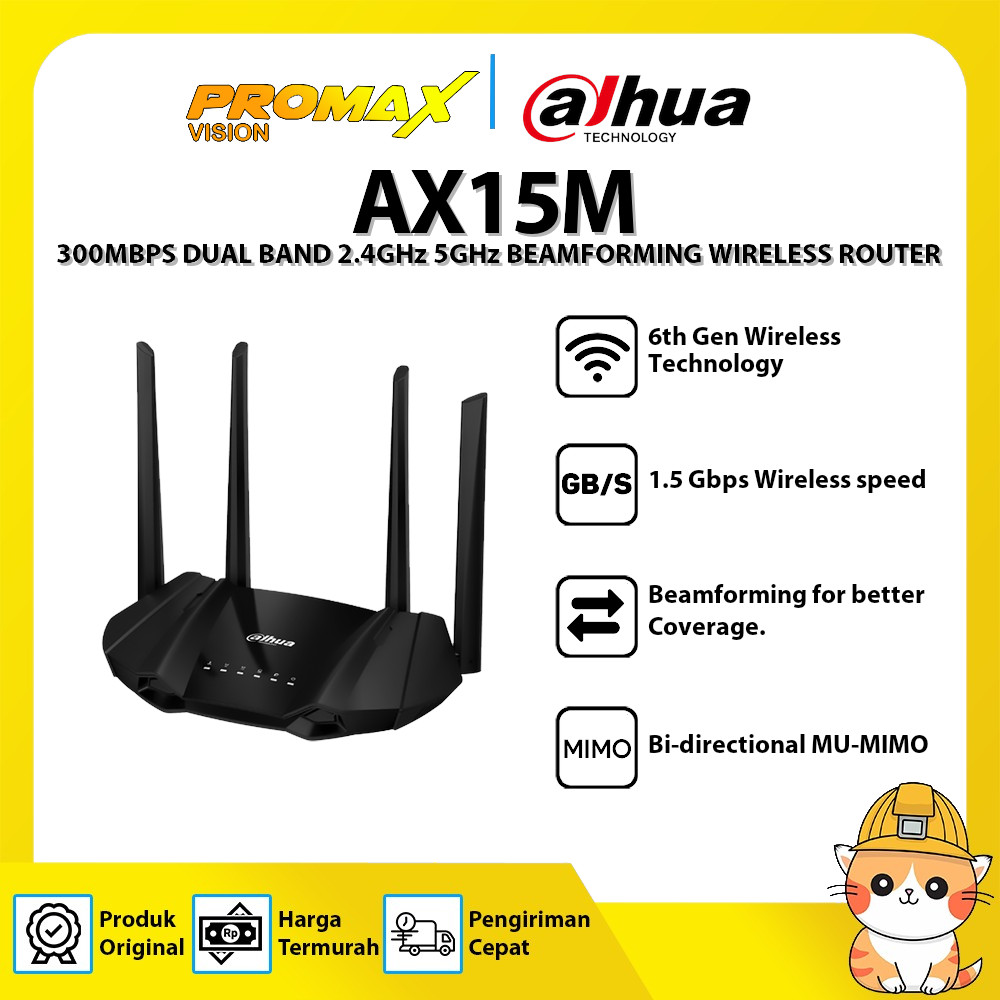 Jual DAHUA AX15M 300MBPS DUAL BAND 2.4GHZ 5GHZ BEAMFORMING WIRELESS ...