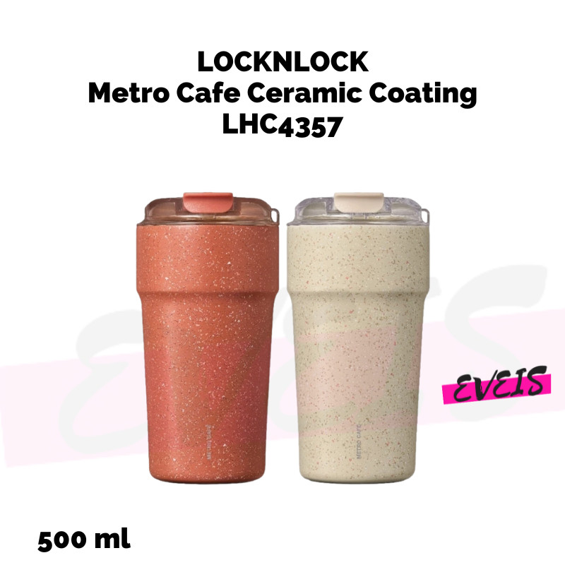 Jual LocknLock Metro Cafe Ceramic Coating Tumbler 500ml - LHC4357 ...