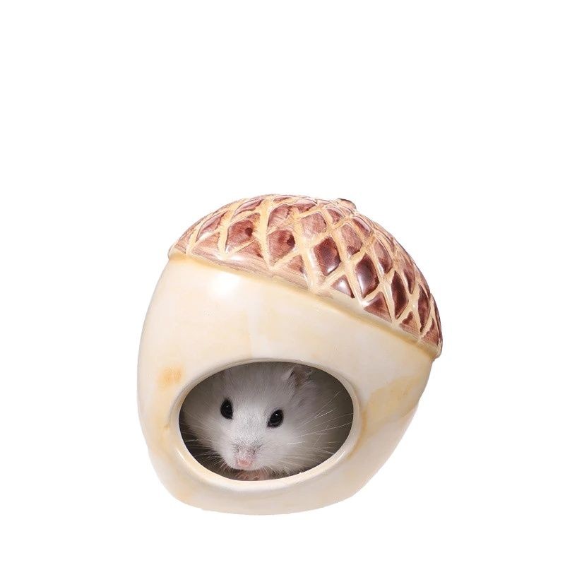 Jual Pottery Hamster House Pet Bed Hideout Hut Hamster Gerbil Hamster ...