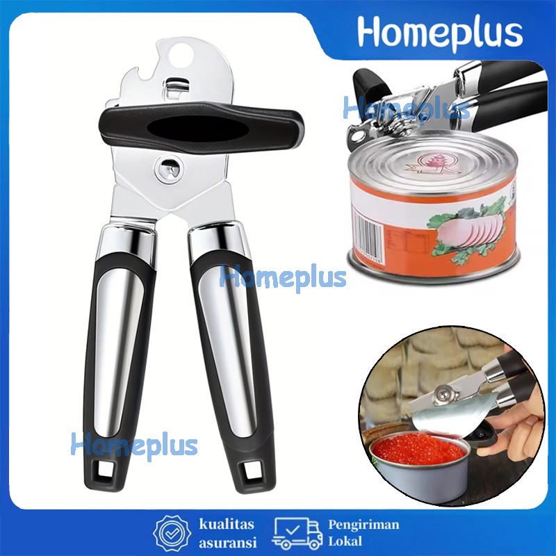 Jual Stainless Steel Can Opener 3 In 1 Alat Pembuka Kaleng Putar ...