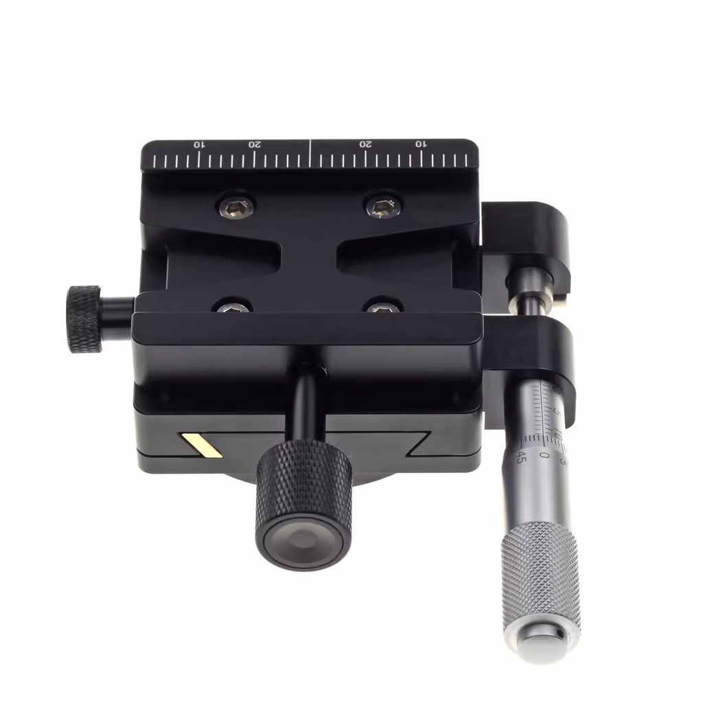 Jual 0.01mm Macro Focusing Micrometer head Quick Release Plate Clamp ...