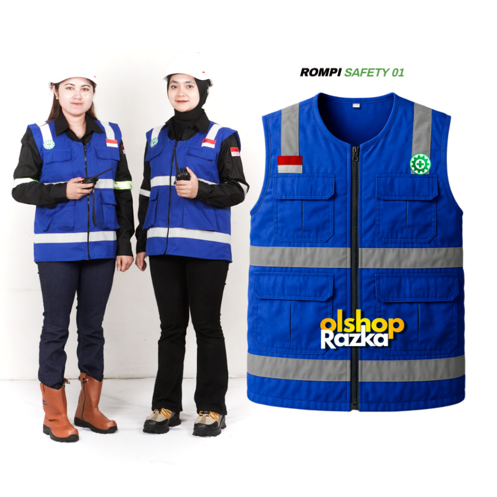 Jual TermurahRompi Proyek/Rompi Tambang/Rompi K3/Rompi Lapangan/Safety ...