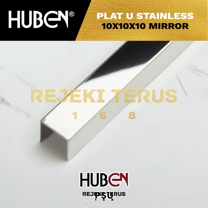 Jual Plat U STAINLESS STEEL MIRROR 1x1x1 cm / List Edging Lis Kilap (10 ...