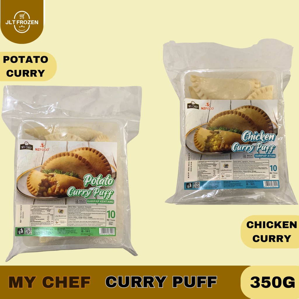 Jual My Chef Chicken Curry Puff 350g / My Chef Potato Curry Puff 350g ...