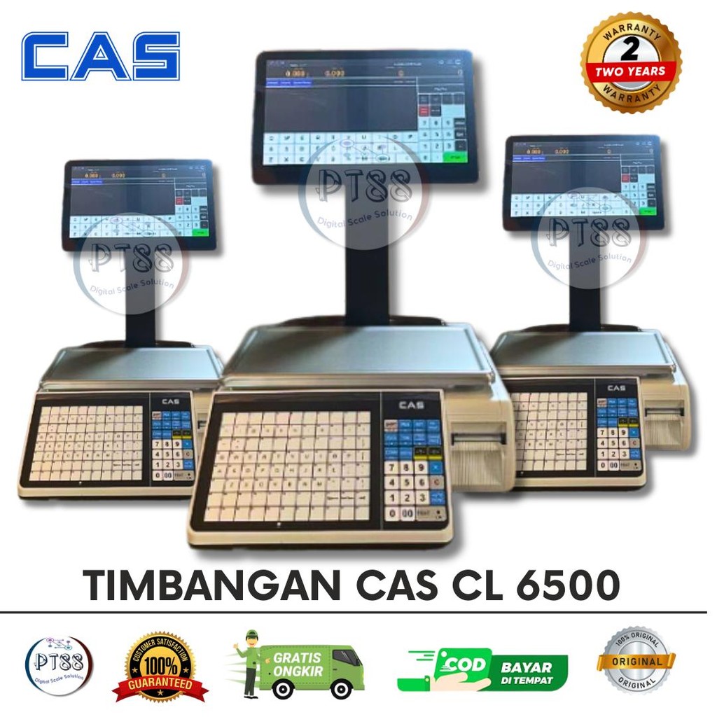 Jual Timbangan Printer Label Stiker CAS CL 6500Ai 30Kg + Kamera Ai ...