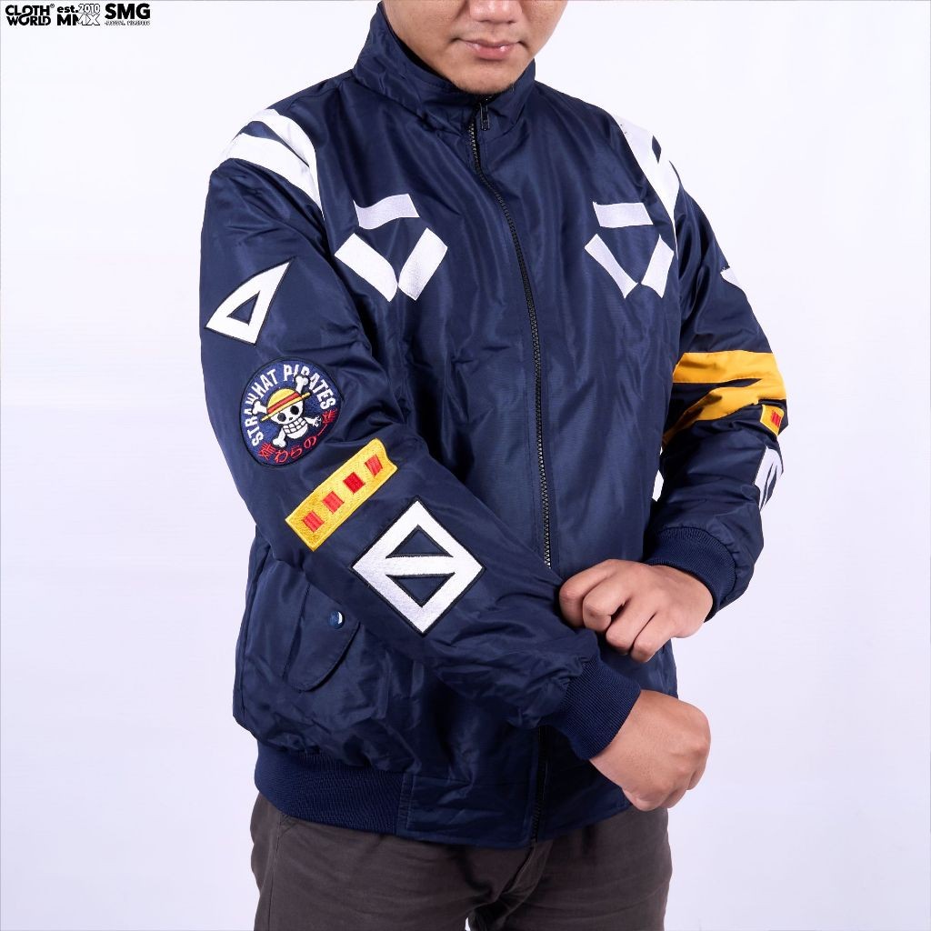 Jual JASTIP Roronoa Zoro Egghead Bomber Jacket One Piece Anime Hoodie ...