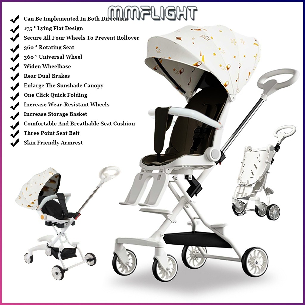 Jual Mmflight Stroller Baby Kereta Dorong Bayi 2 Arah Traveling ...