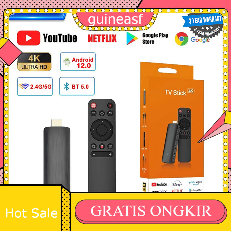 Jual TV Stick 4K Android Smart TV UHD 4K Android TV Stick Dolby DTS ...