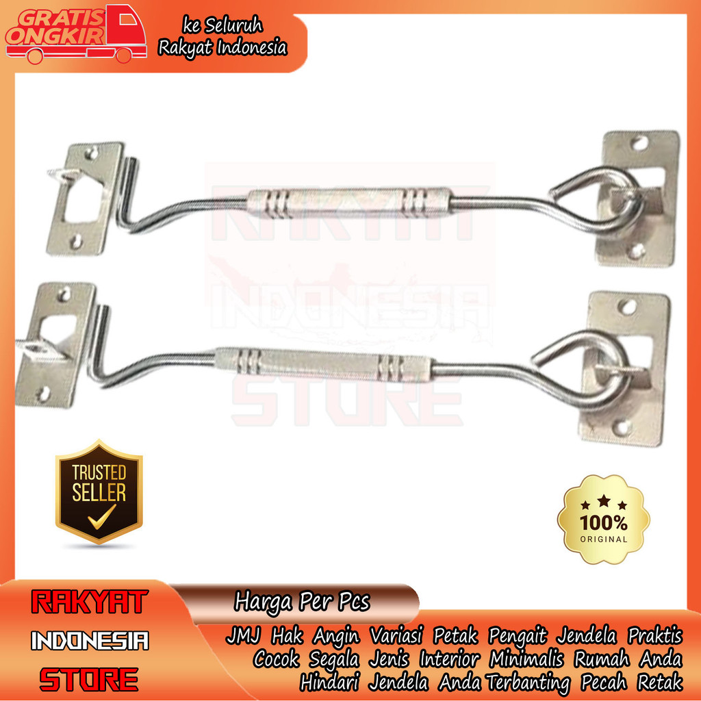 Jual JMJ Hak Angin Petak Pengait Klip Baut Sekrup Besi Stainlees ...
