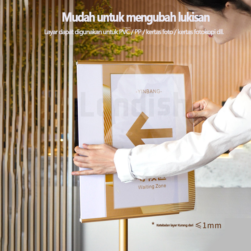 Jual Floor Standing / Standing Sign A2/A3/A4 bisa diputar Acrylic ...