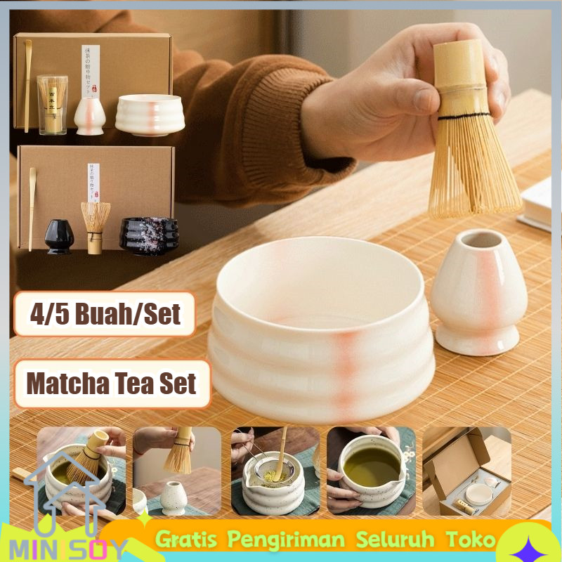 Jual 【COD】5PCS/SET Alat Matcha Making Set Powder Chasen Tool / Set ...