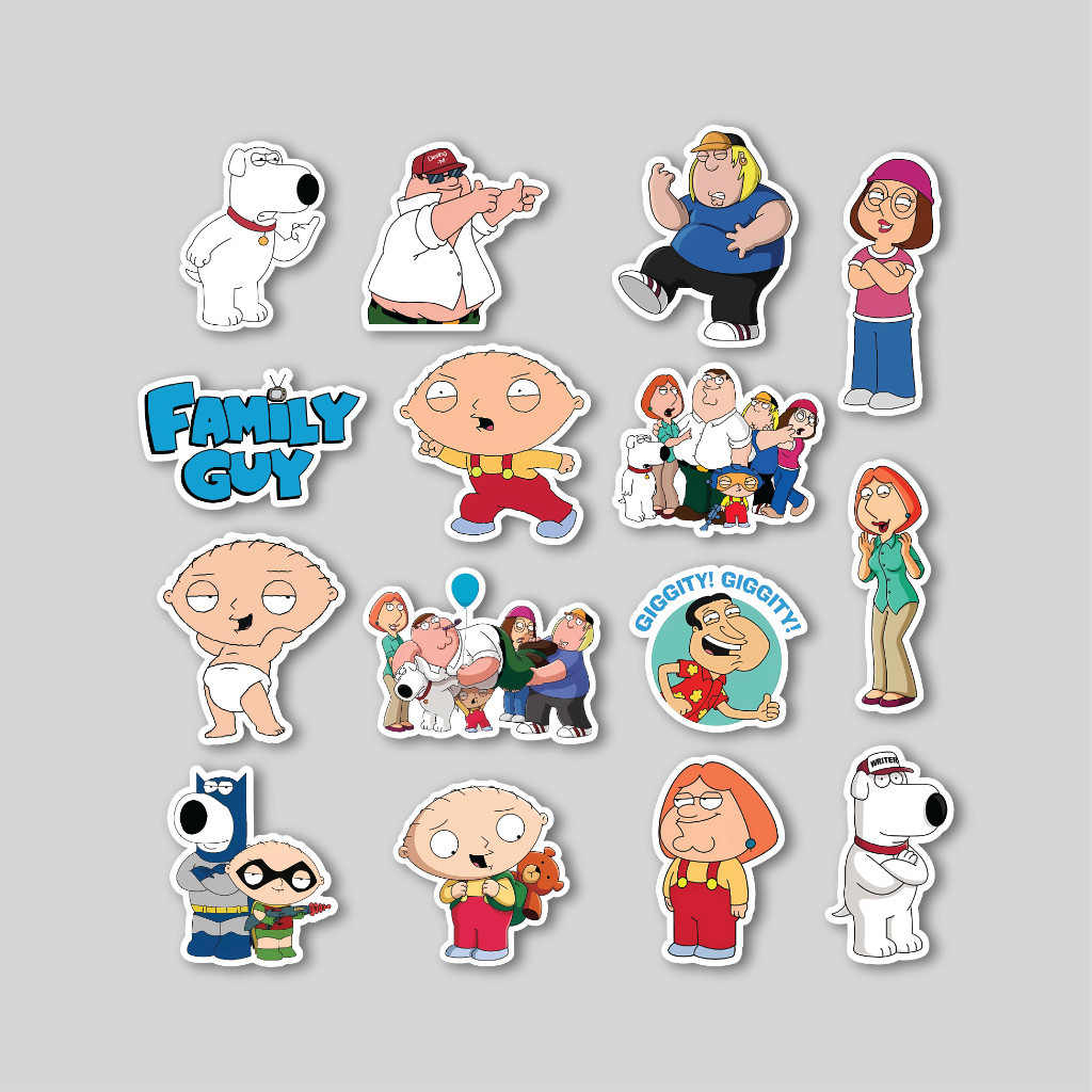 Jual Sticker Pack Family Guy | Sticker Tumbler | Stiker Laptop Koper ...