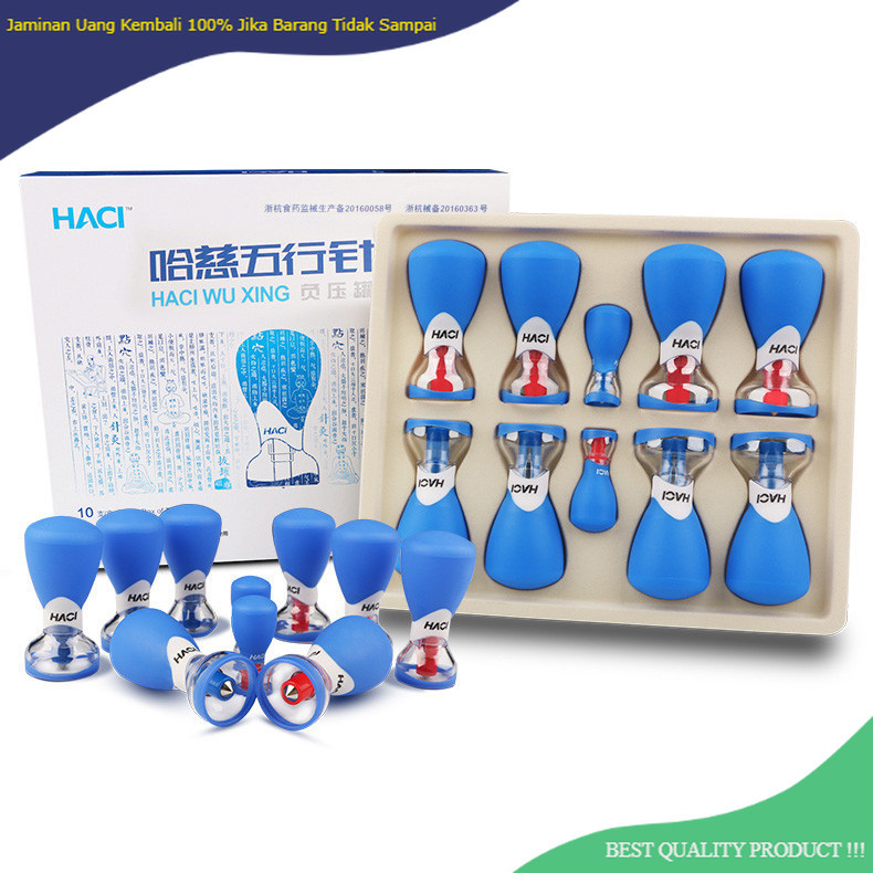 Jual Newest 10pcs HACI Magnetic Cupping Five Element Needle Bipolar ...
