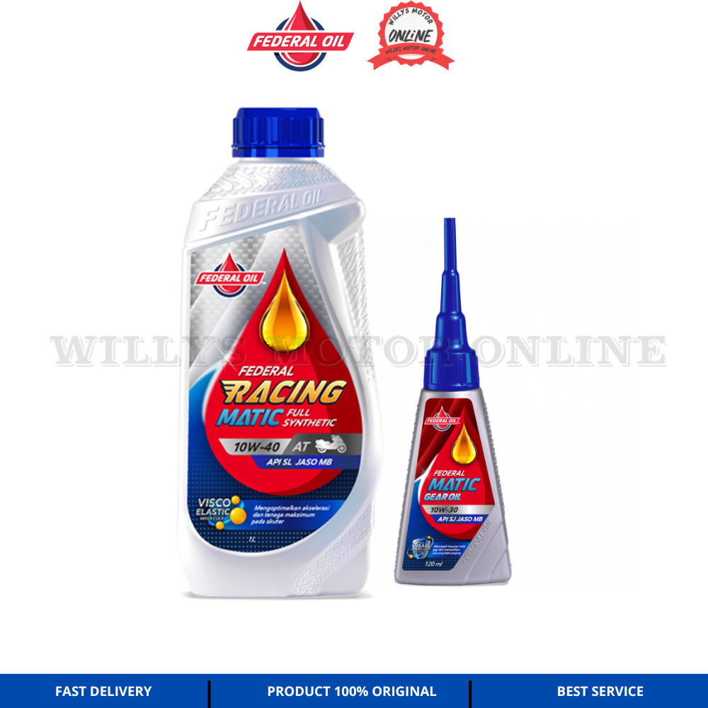 Jual Oli Federal Racing Matic 10W-40 1L / supreme racing matic | Shopee ...
