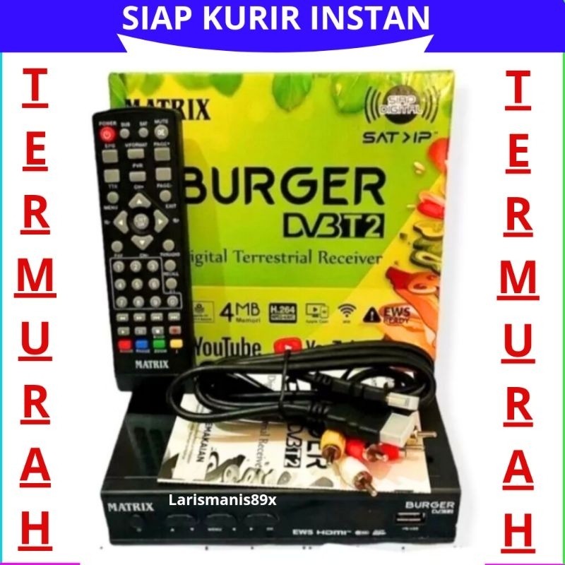 Jual [ORIGINAL] SET TOP BOX MATRIX BURGER HIJAU TER SE SURABAYACO | Shopee Indonesia