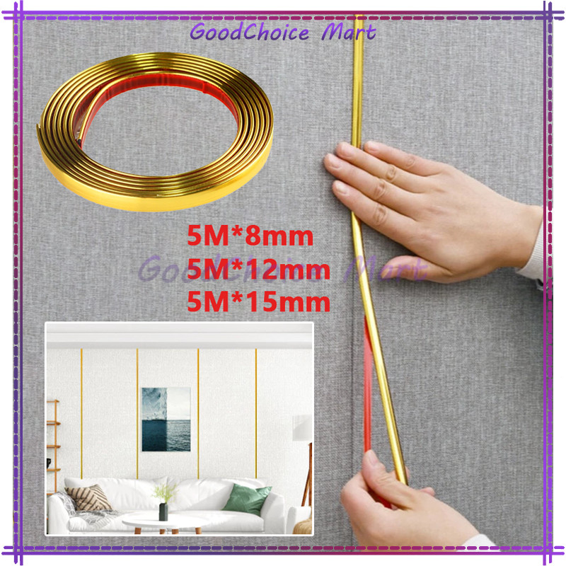 Jual List Plat Strip Mirror Hairline Panjang 5 Meter / List Plat Strip ...