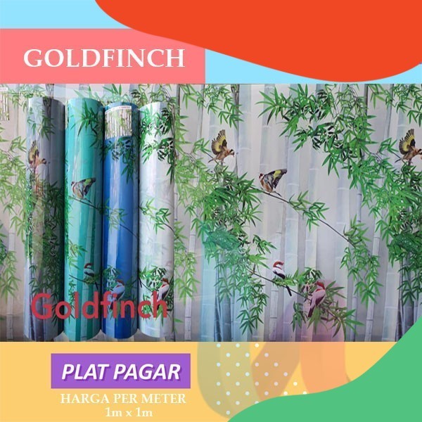 Jual Plat Pagar Fiber Plastik Penutup Pagar Goldfinch Motif Bambu ...